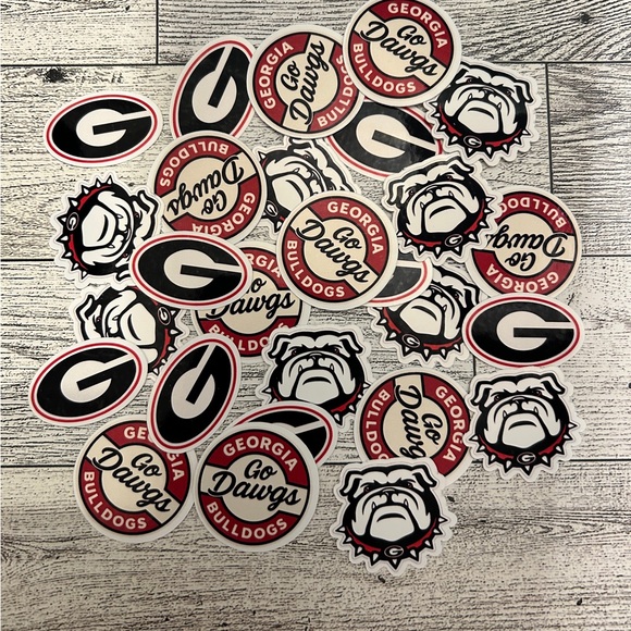 Design | Georgia Bulldogs Sticker Set Red Black White | Poshmark